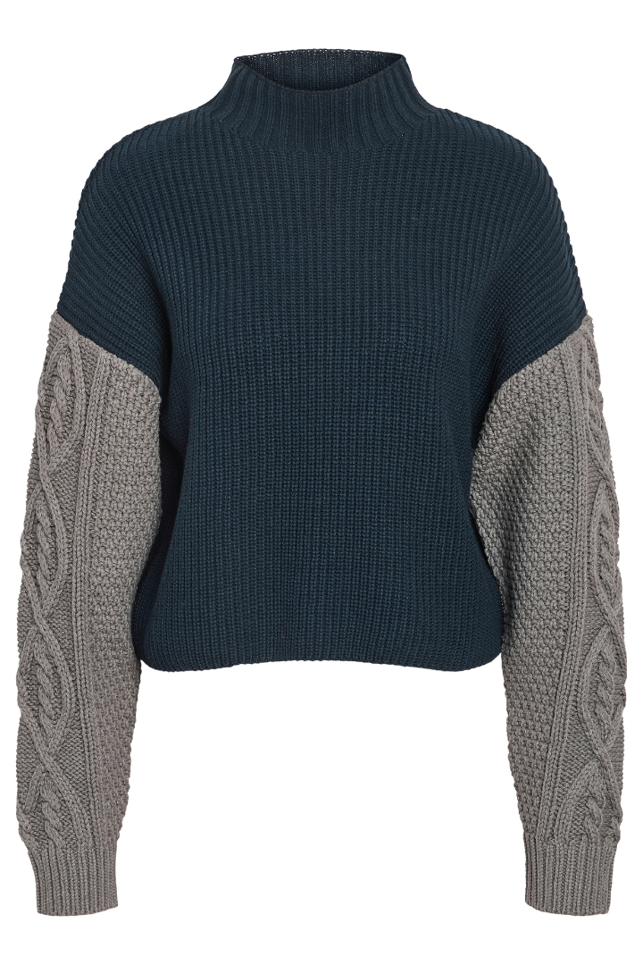 Haysa High Neck Cable Knit – willow.ie